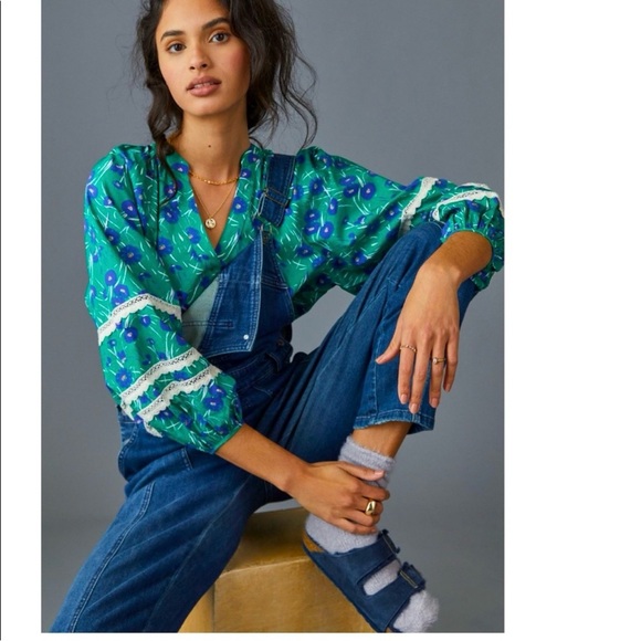 Anthropologie | Tops | Nwot Anthropologie X Porridge Jovie Puff Sleeve ...